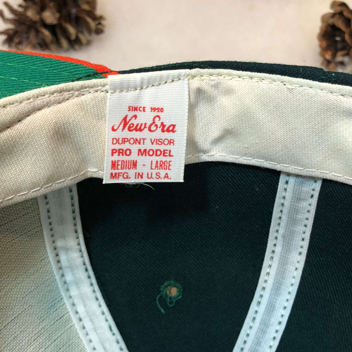 Vintage NCAA Miami Hurricanes Olde English New Era Wool Snapback Hat ...