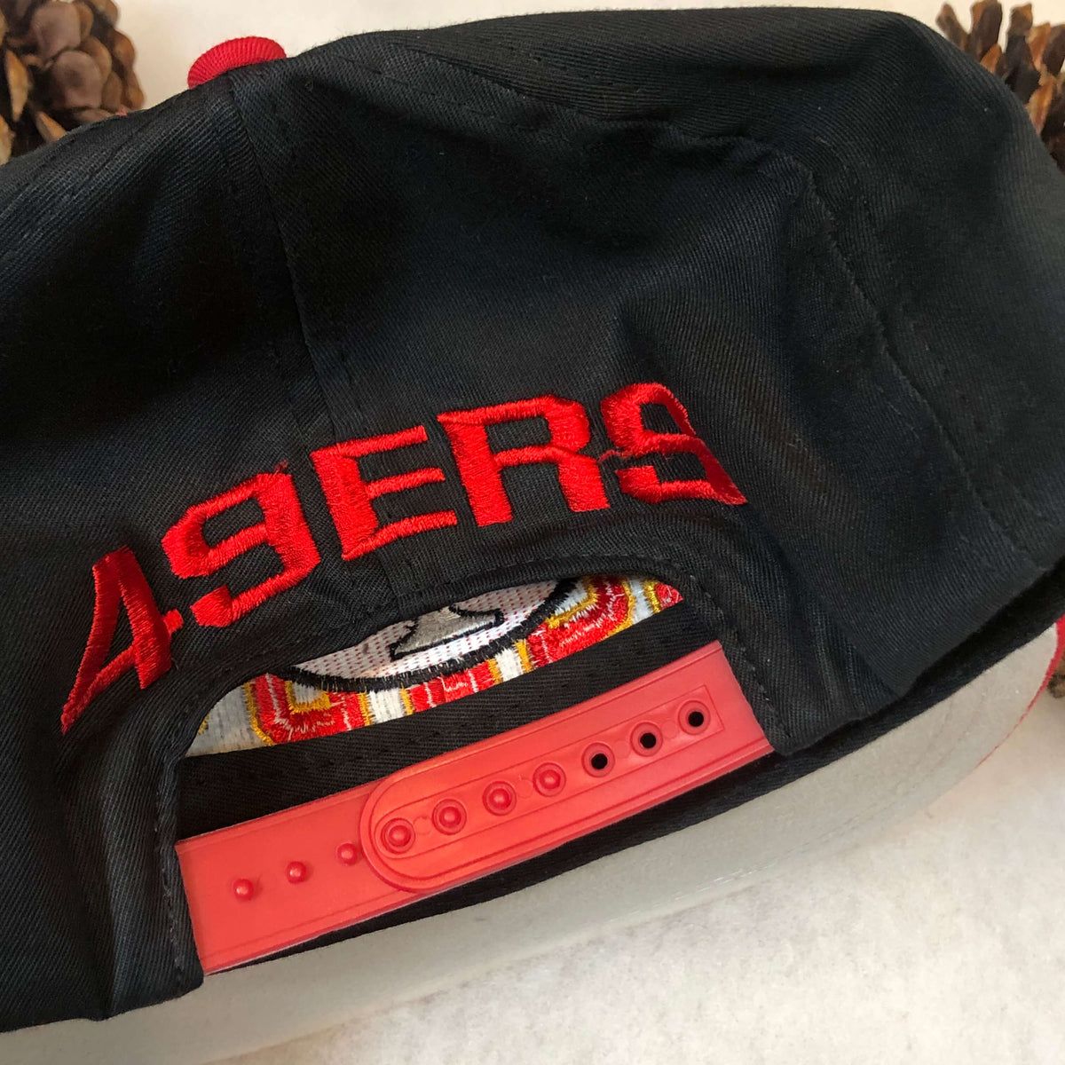 Vintage NFL San Francisco 49ers Drew Pearson Brim Script Snapback Hat ...