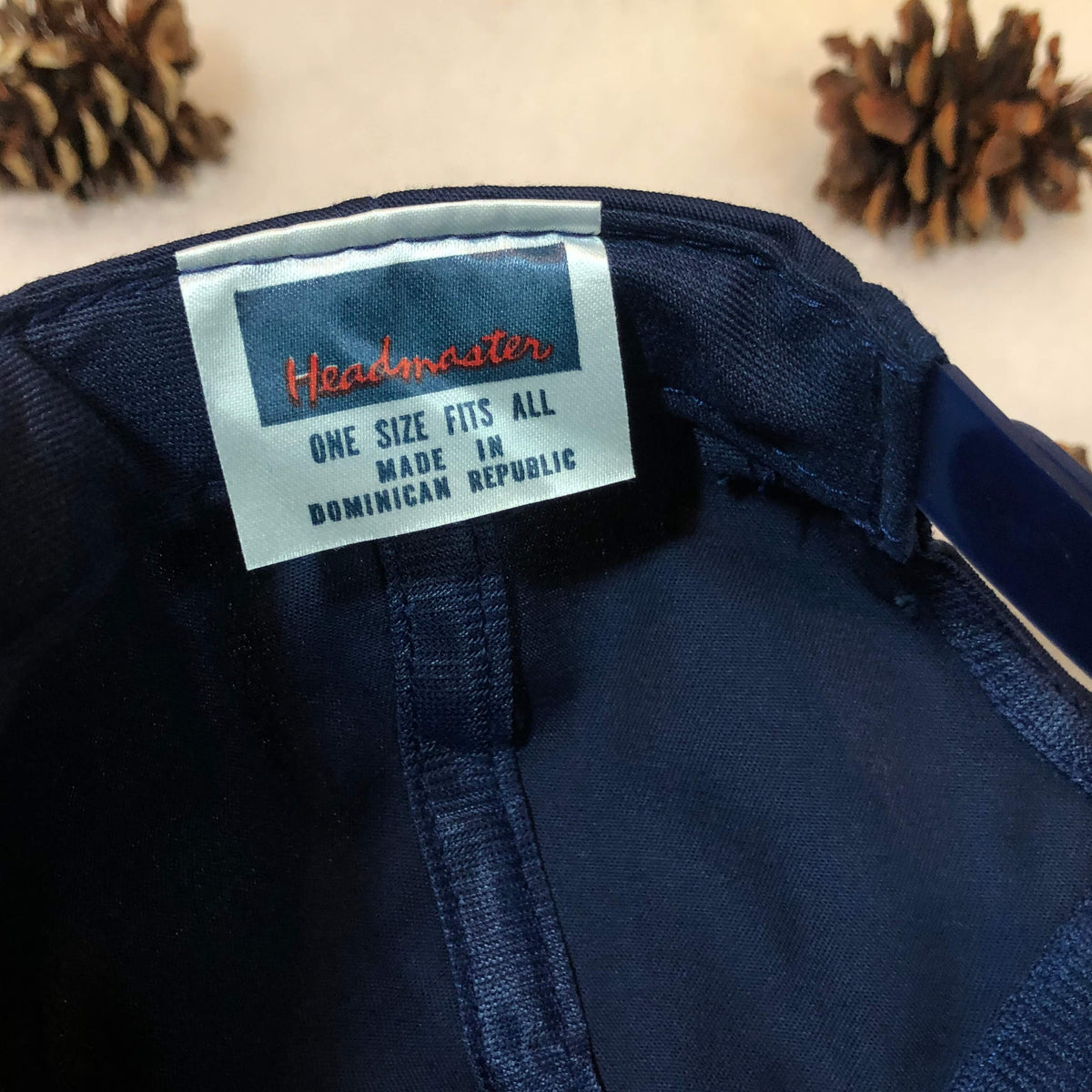 Vintage Navy Blank Headmaster Twill Snapback Hat – 🎅 Bad Santa