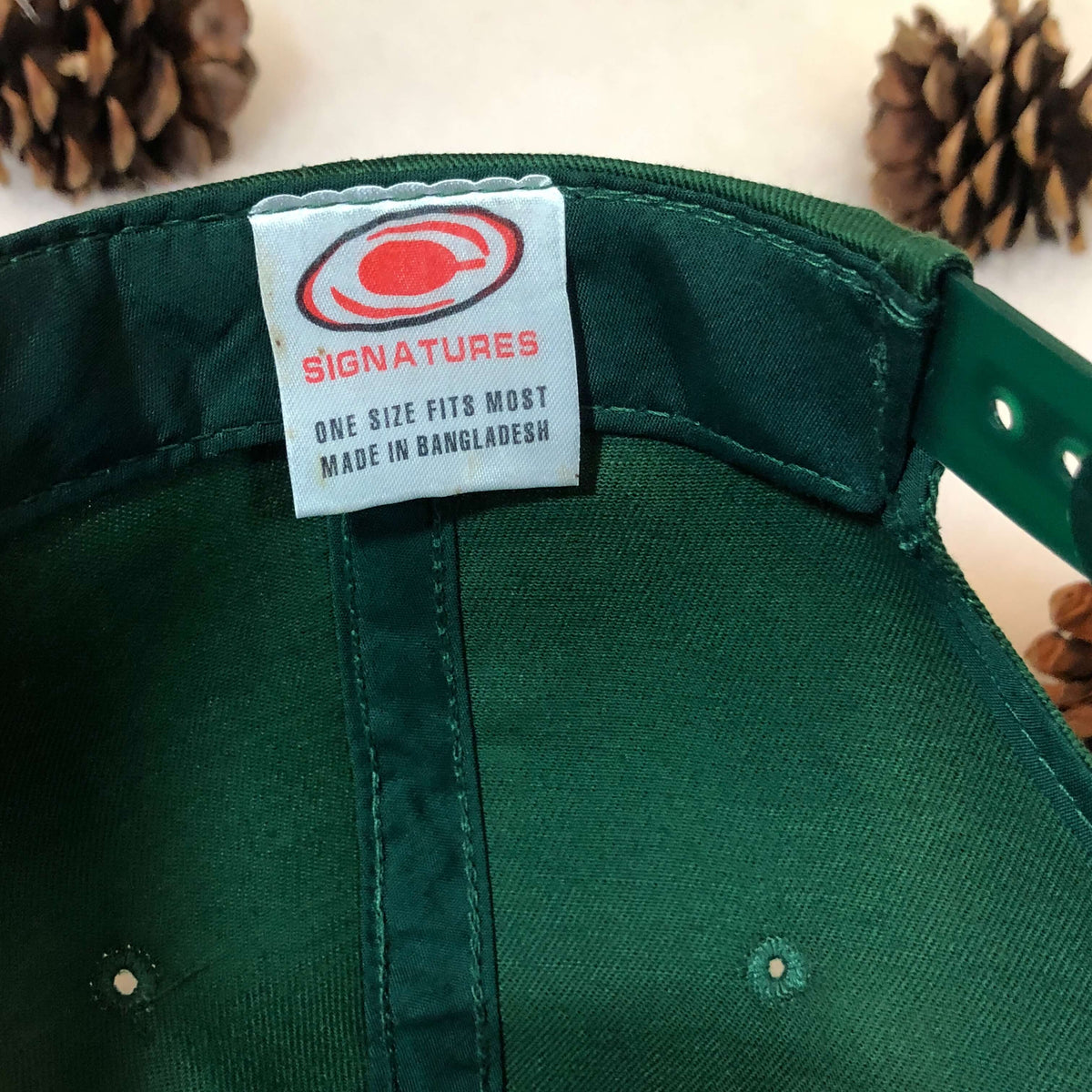 Vintage Green Blank Signatures Twill Snapback Hat – 🎅 Bad Santa